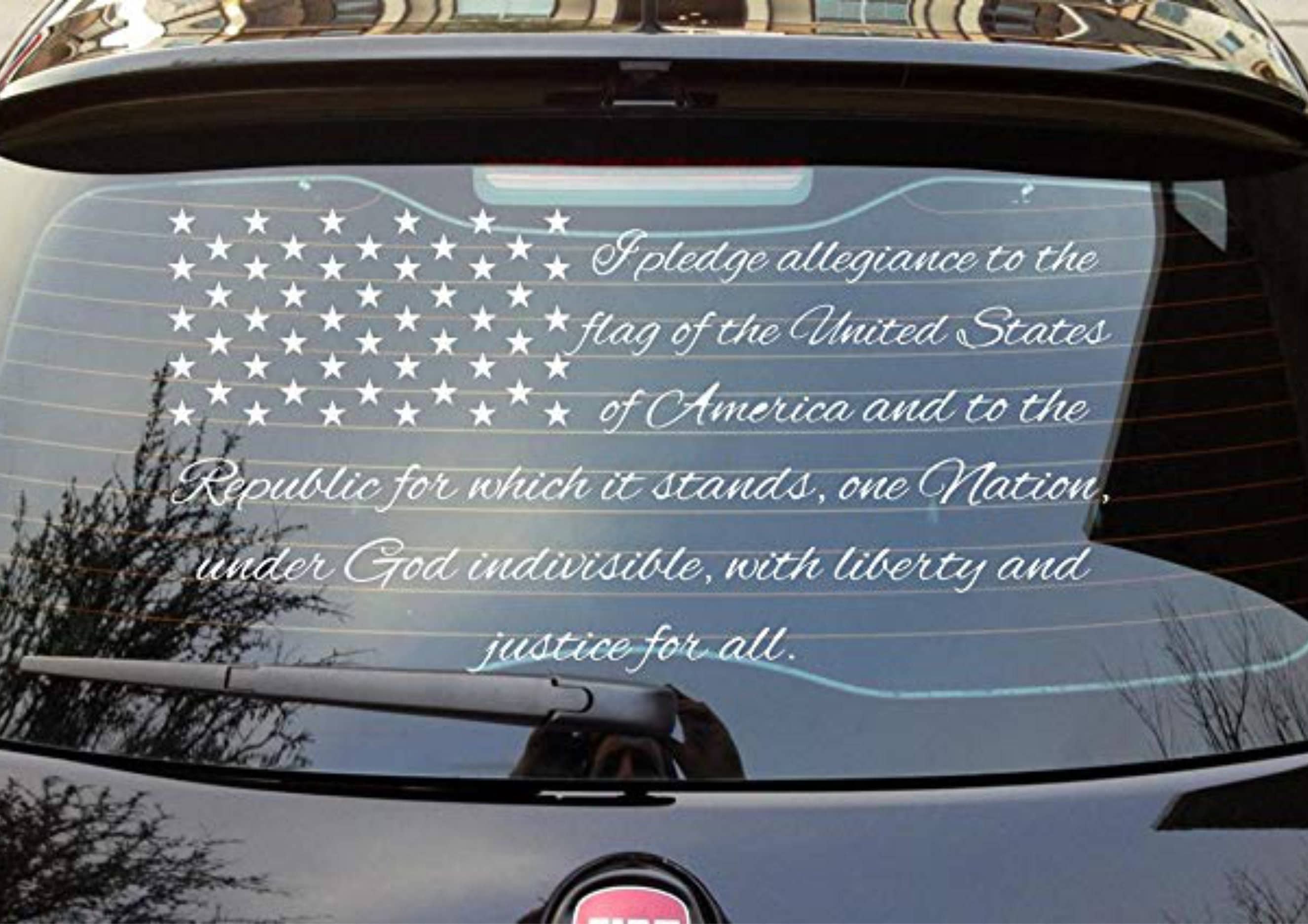 Pledge of Allegiance Wall Decal Patriotic Window Sticker - Etsy