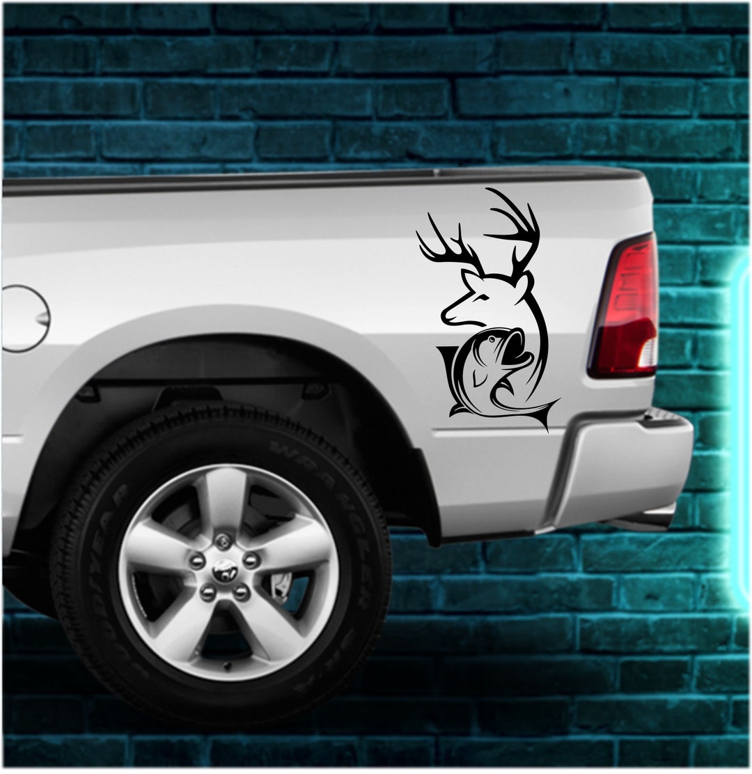 Fishing and Hunting Truck Decals / Set of 2 - Etsy
