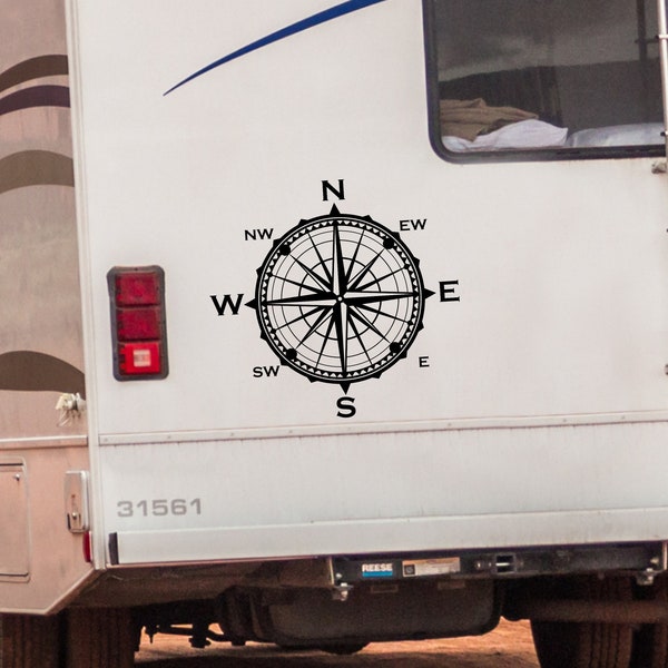 Compass Wall Decal - Etsy