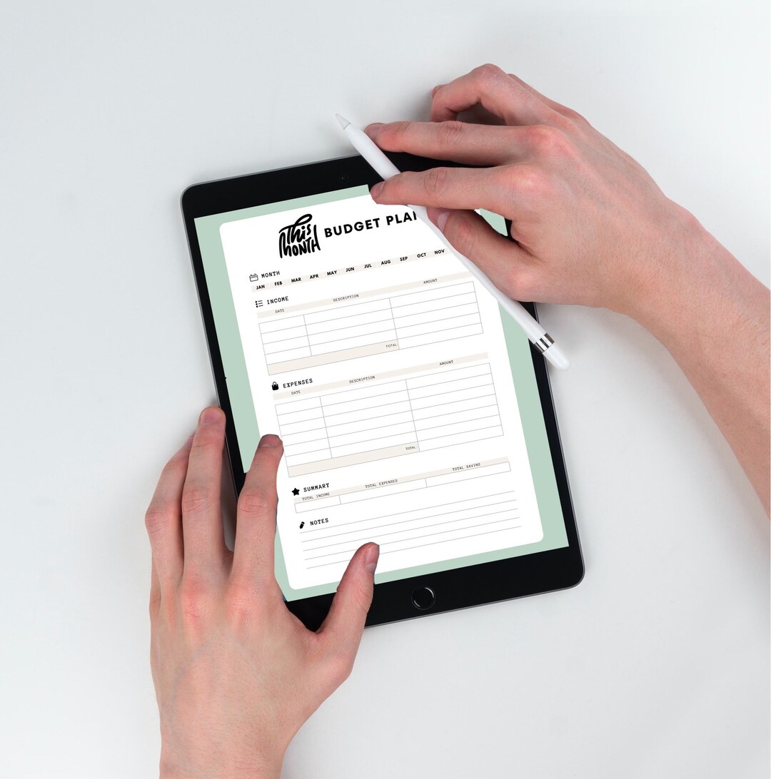 Monthly Budget Simple Simple Budget, Planning, Modern Budget, Canva ...