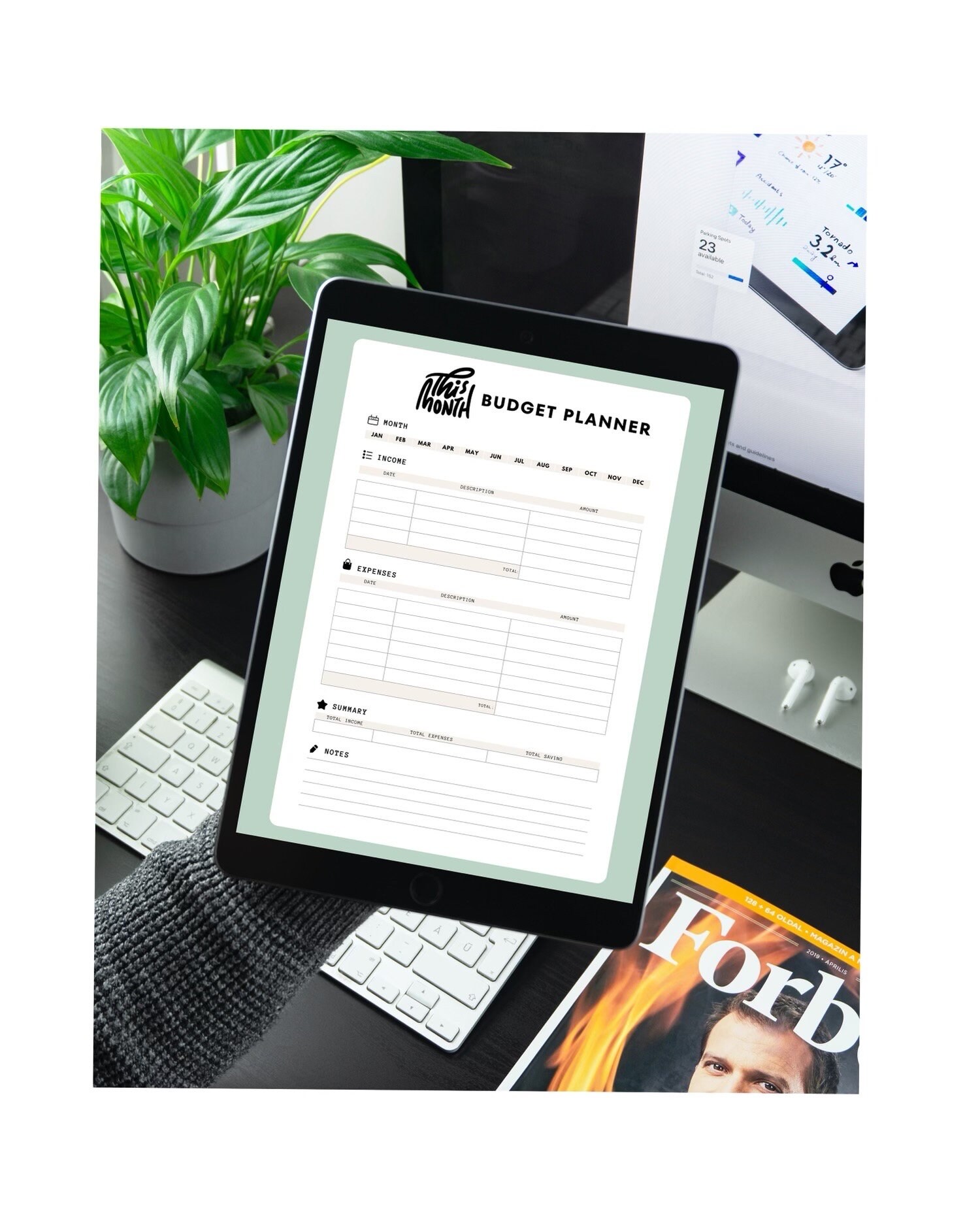 Monthly Budget Simple Simple Budget, Planning, Modern Budget, Canva ...