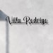 Villa Name Personalized Metal Sign - Custom House Entry Decor ...