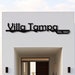 Custommetal Modern Family Name Sign, Personalized Villa Name Sign ...