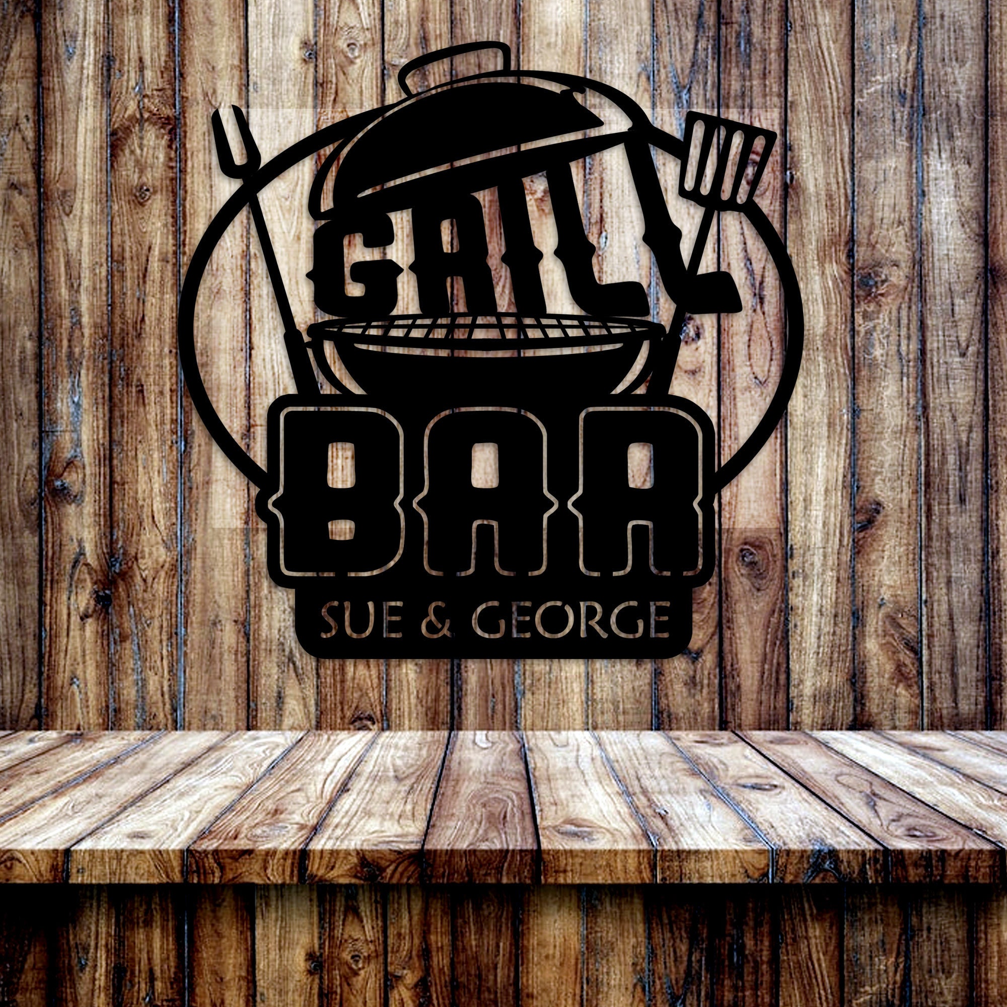 Personalized Bar Grill Sign Garden Barbecue Grill Sign - Etsy