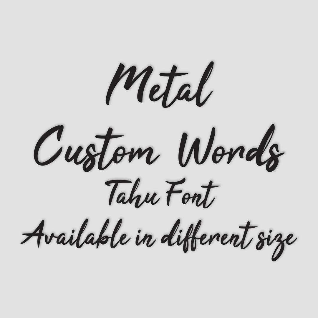 Custom Metal Words, Personalized Metal Words, Metal House Custom Words ...