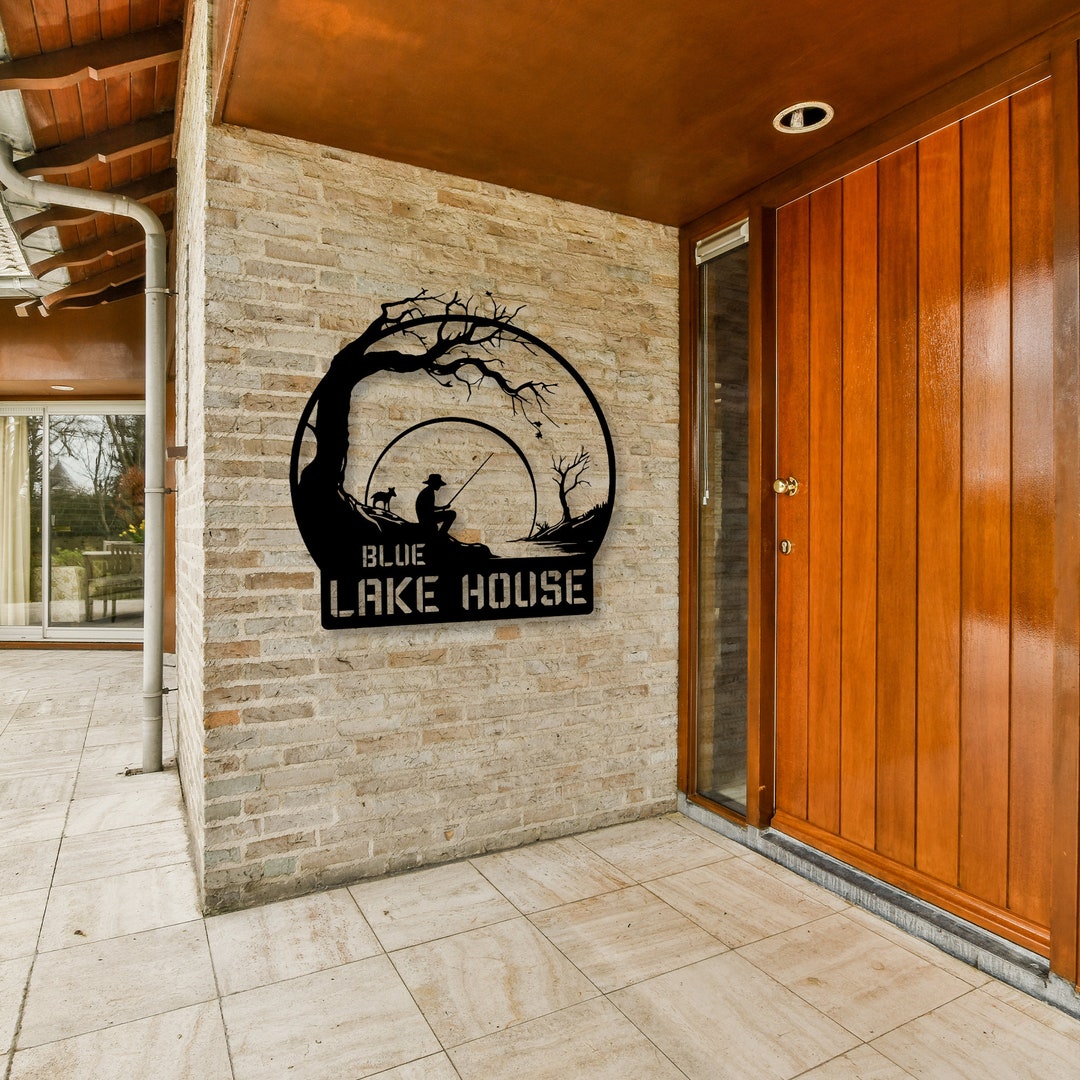 Sunrise Metal Name Sign - Custom Lake House Decor - Unique Christmas ...