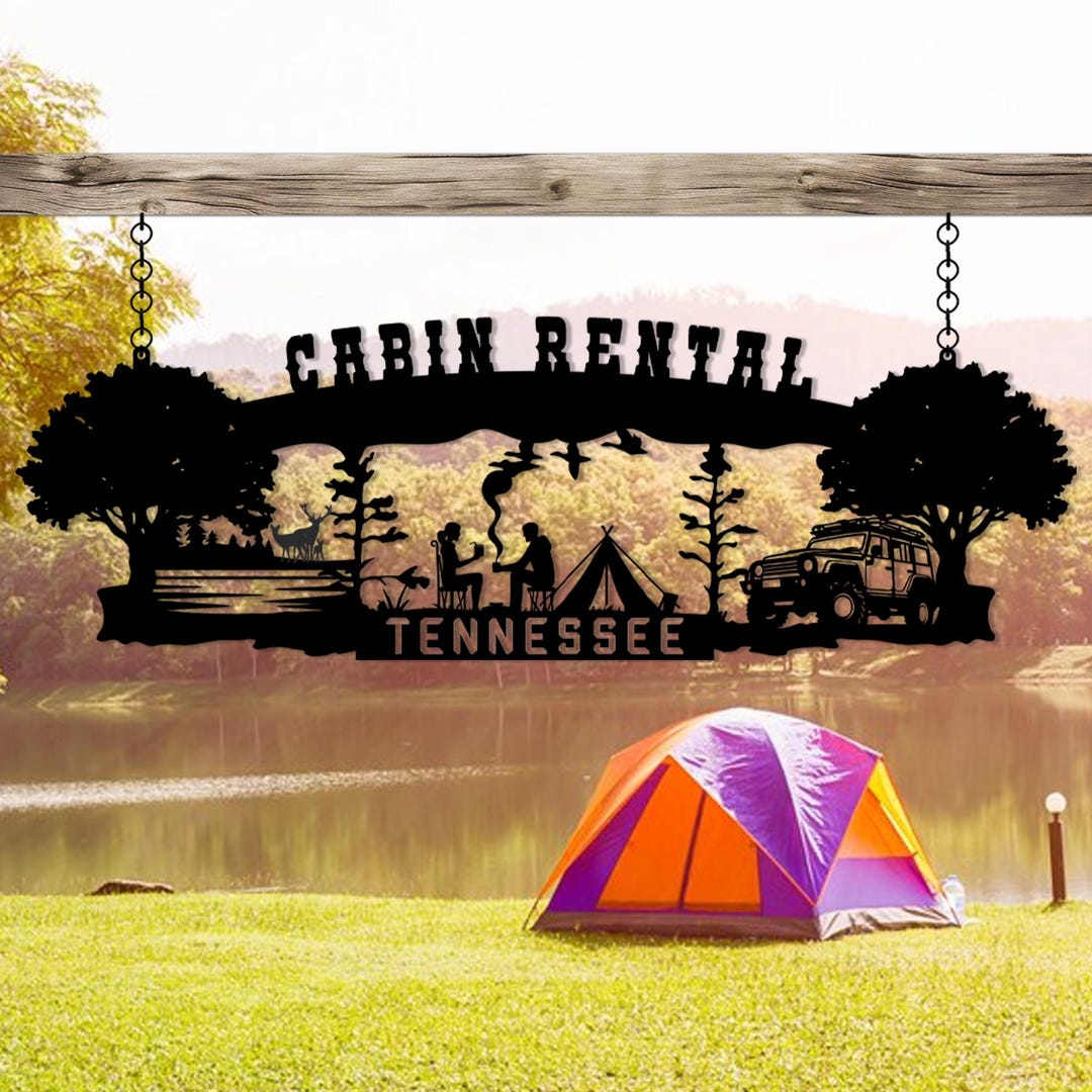 Personalized Metal Camping Name Sign, Custom Metal Name Sign, off Road ...
