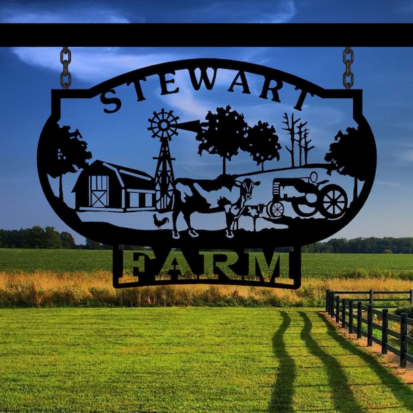 Custom Farm Sign - Etsy