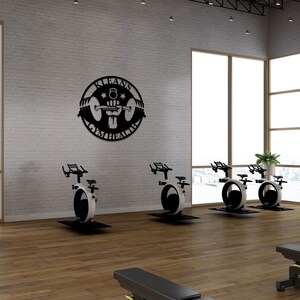 Custom Metal Gym Sign: Personalized Fitness Wall Decor - Etsy