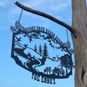 Custom Metal Farmhouse Sign, Custom Unique Family Gift, Personalized ...