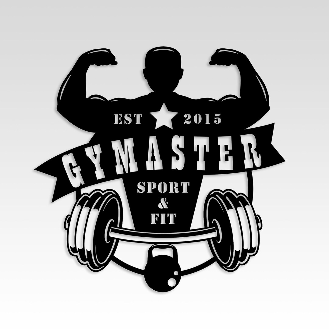 Personalized Gym Sign: Custom Black Metal Fitness Decor - Etsy