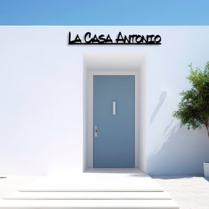 Personalized Metal Villa Name Sign, Custom Cottage Name Sign, Unique ...