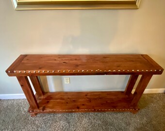 Cedar Console Table | Etsy