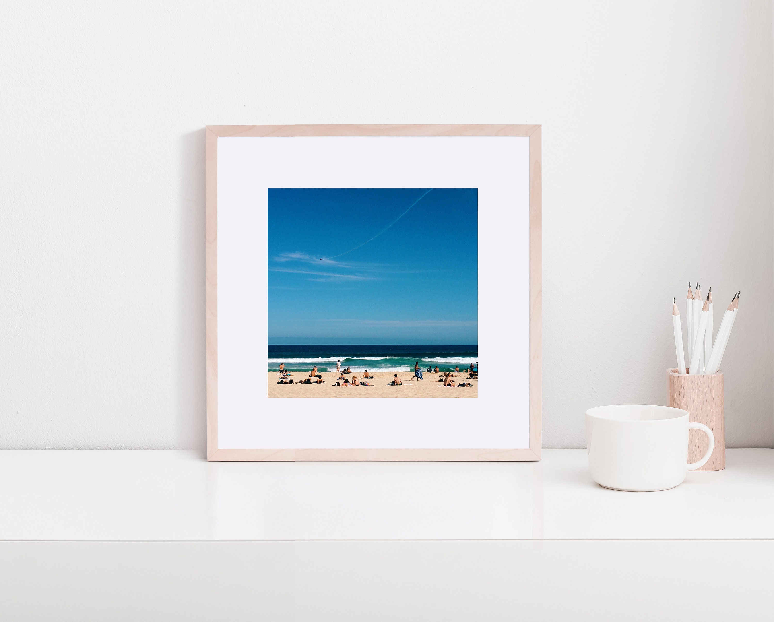 Square Printable, Australian Beach, Digital Download, Summer Beach ...