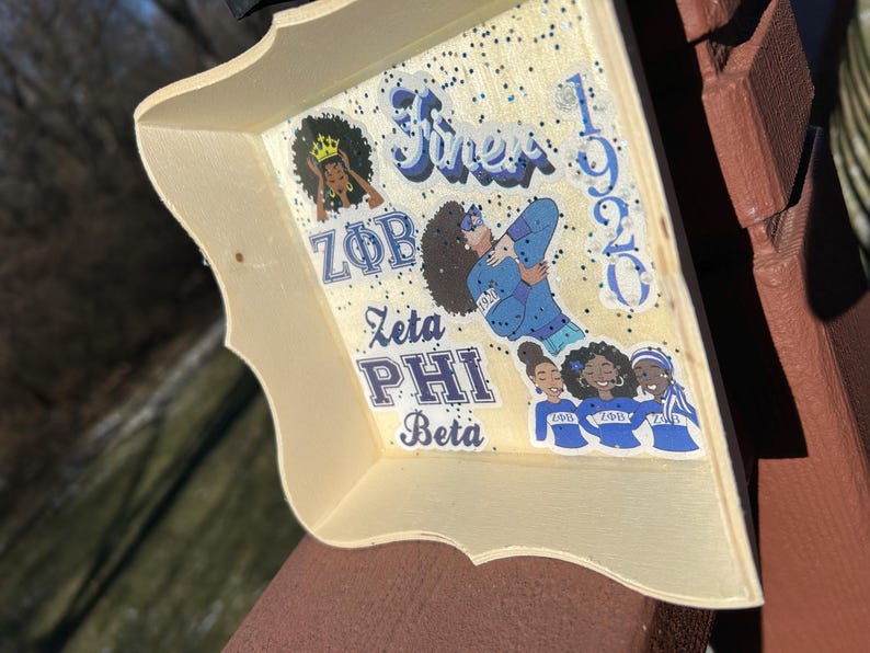 NPHC Zeta Phi Beta Organizing Tray - Etsy