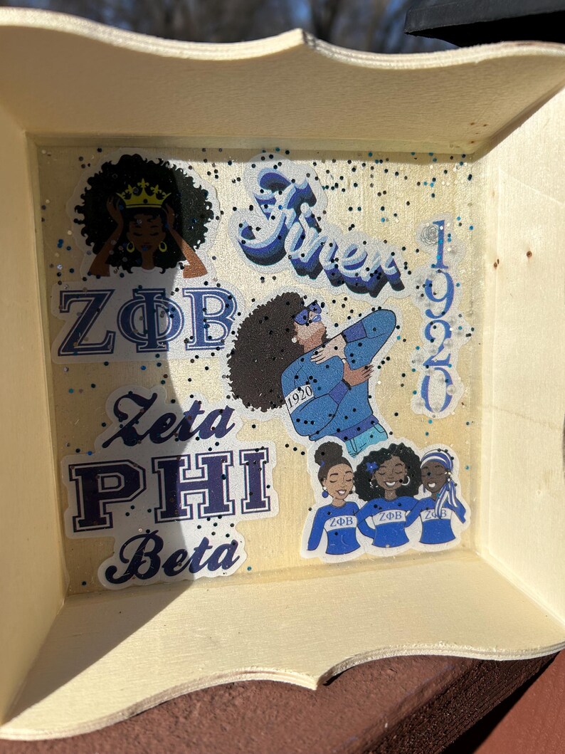 NPHC Zeta Phi Beta Organizing Tray - Etsy