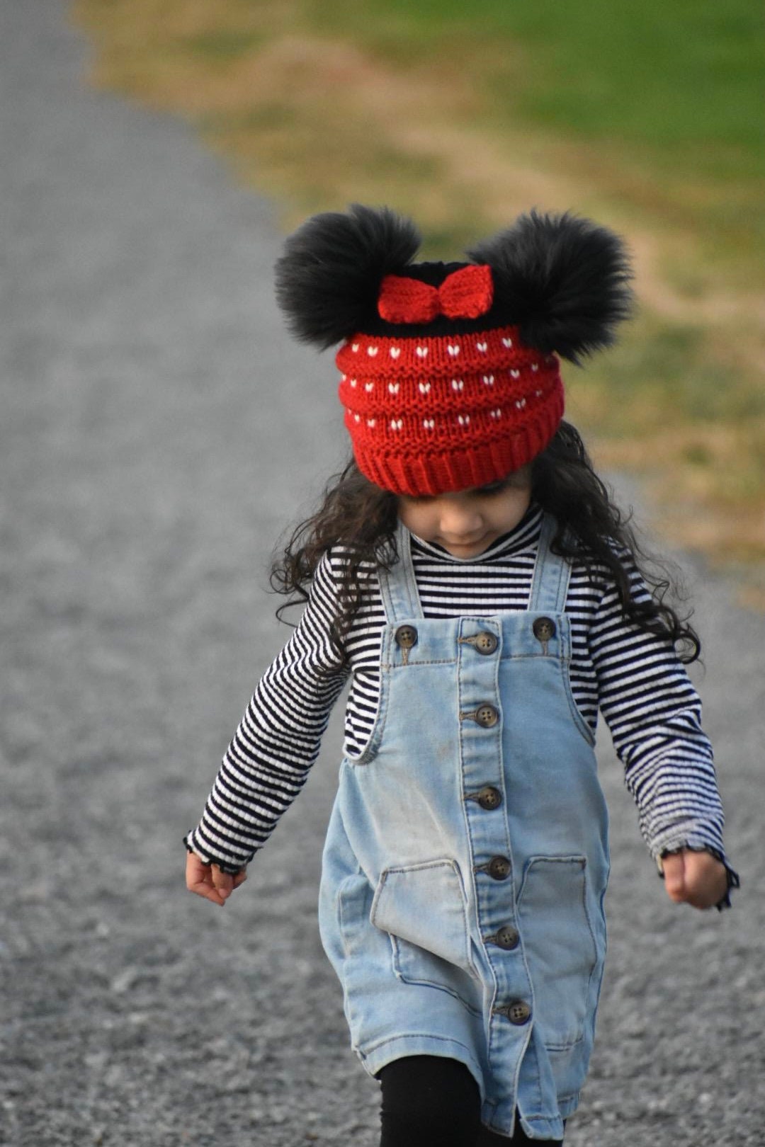 Minnie Mouse Knit Hat - Etsy