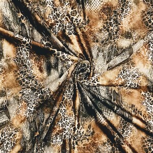 Sample Luxury Animal Print Upholstery Velvet Fabric, Velvet Fabric by ...