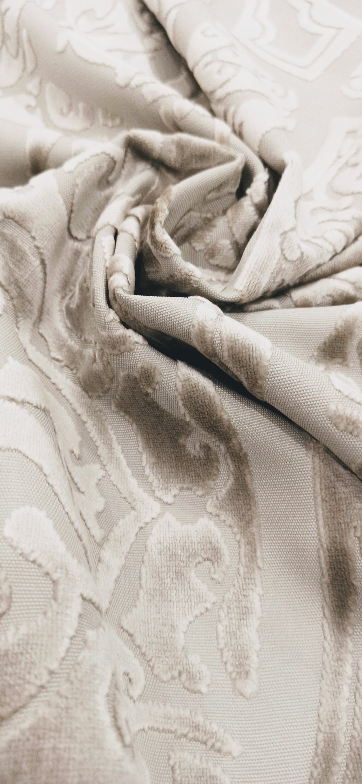 Luxury Light Beige Upholstery Velvet Fabric Fabric Fabric by - Etsy