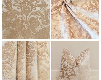 Swatch Luxury Beige Upholstery Velvet Fabric Sample Velvet | Etsy