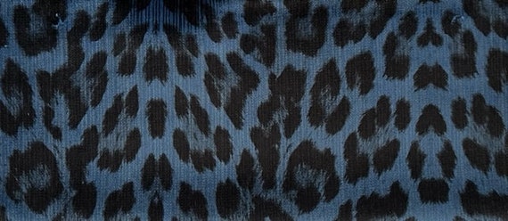 Sample / Swatch Luxury Blue Animal Print Upholstery Velvet - Etsy