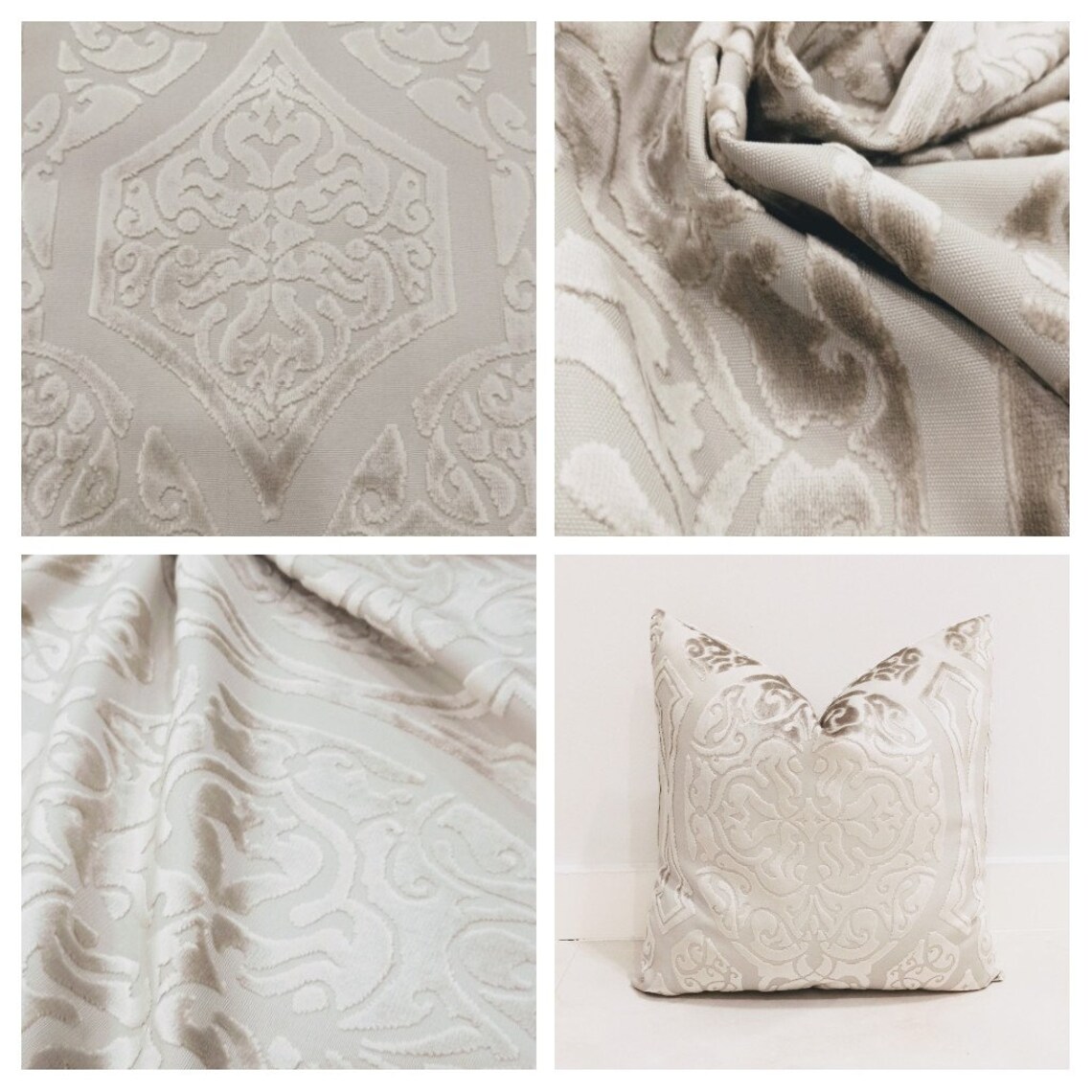 Luxury Light Beige Upholstery Velvet Fabric Fabric Fabric by - Etsy