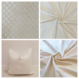 Luxury Cream Velvet Fabric, Upholstery Velvet Fabric, Fabric by the ...