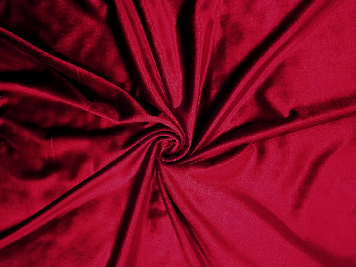 Sample Luxury Red Velvet Fabric Red Upholstery Velvet Fabric - Etsy