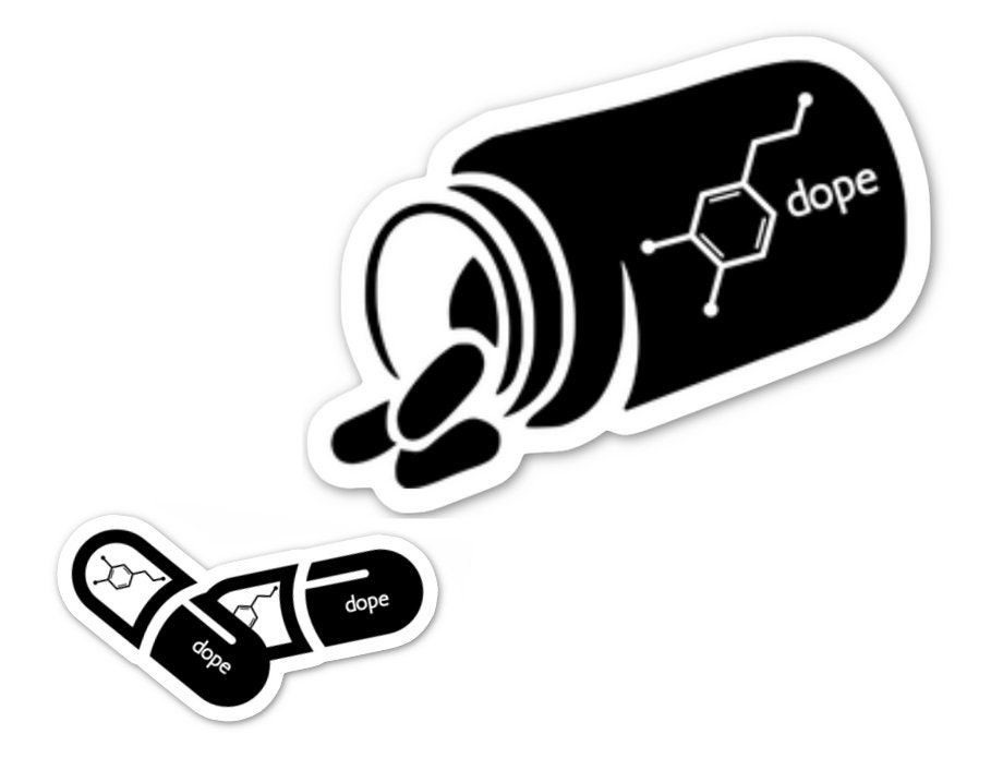 ADHD Dopamine Theme - Vinyl Stickers 7 Pack! || Holographic ...