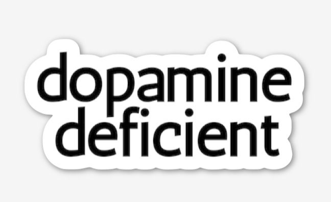 ADHD Dopamine Deficient Vinyl Stickers 2 Pack Neurodivergent, Funny ...