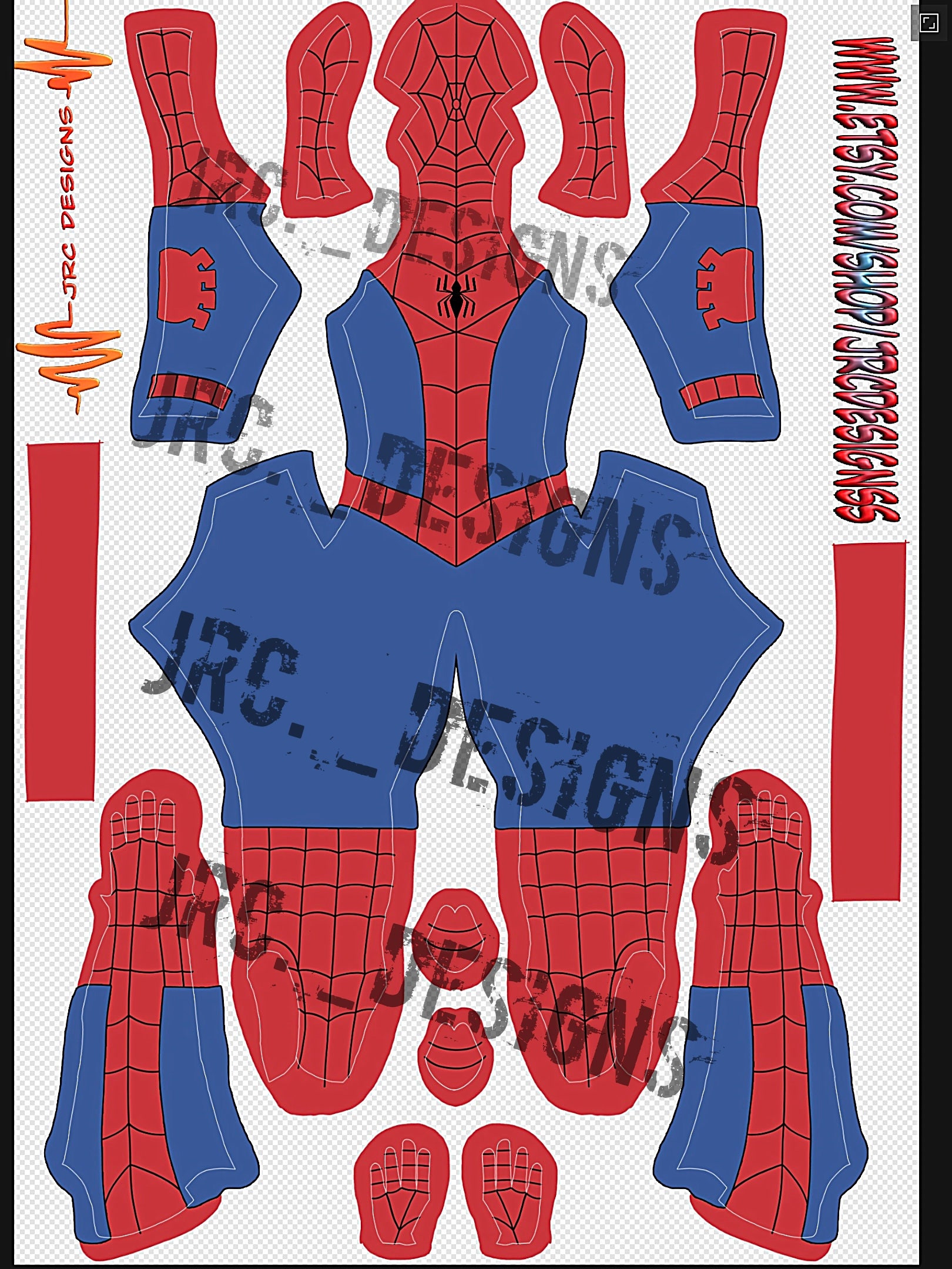 Spectacular Spider-man Suit Pattern digital Download - Etsy Israel