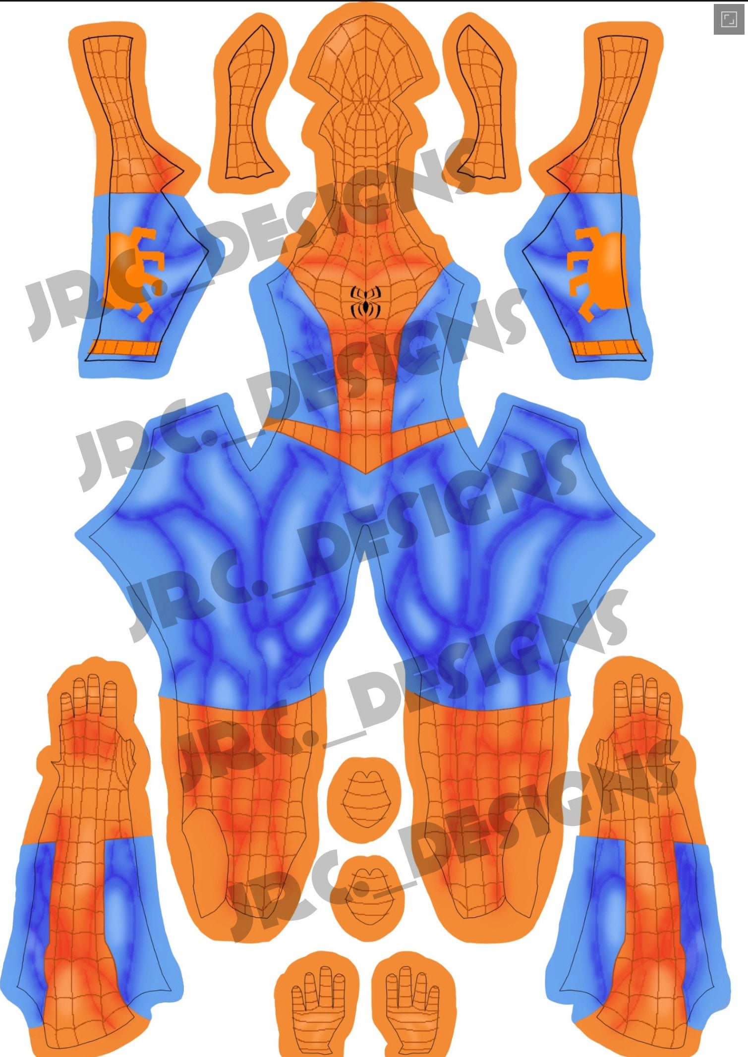 Marvel Vs Capcom 2 Spider-man Suit Pattern sprite Style - Etsy