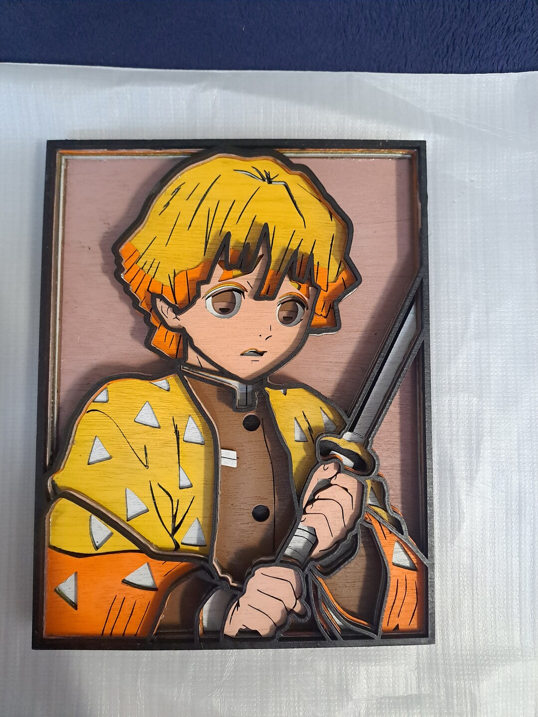 Anime Demon Hunter 2 Layered 3-d Anime Art, Handmade From Baltic Birch ...