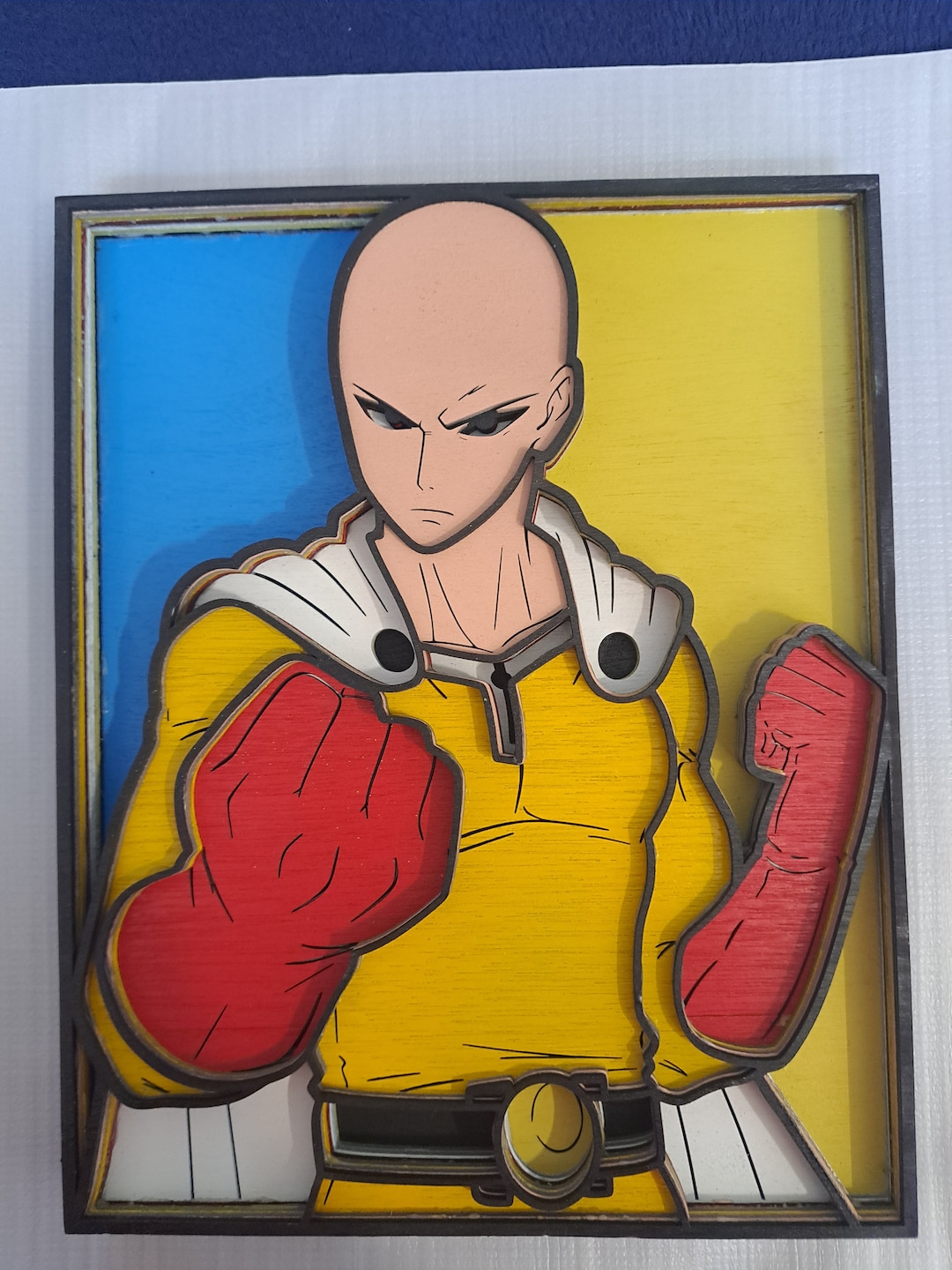 Anime Hero (for Fun) Layered 3-d Anime Art, Handmade From Baltic Birch ...