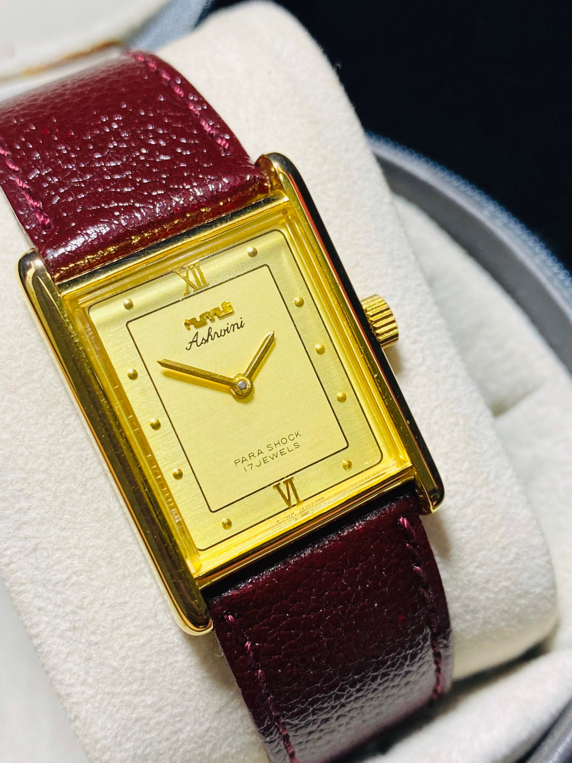 HMT Ashwini Tank Golden Dial Gold Plated Hand Winding 17 - Etsy