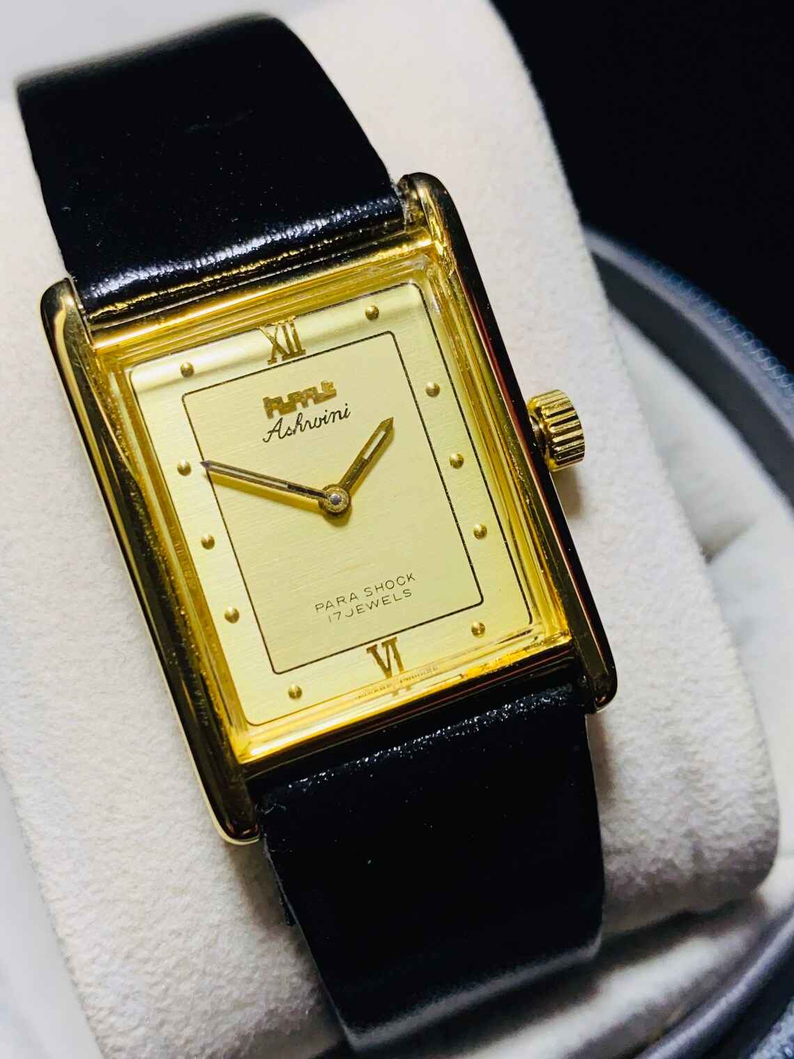 HMT Ashwini Tank Golden Dial Gold Plated Hand Winding 17 - Etsy