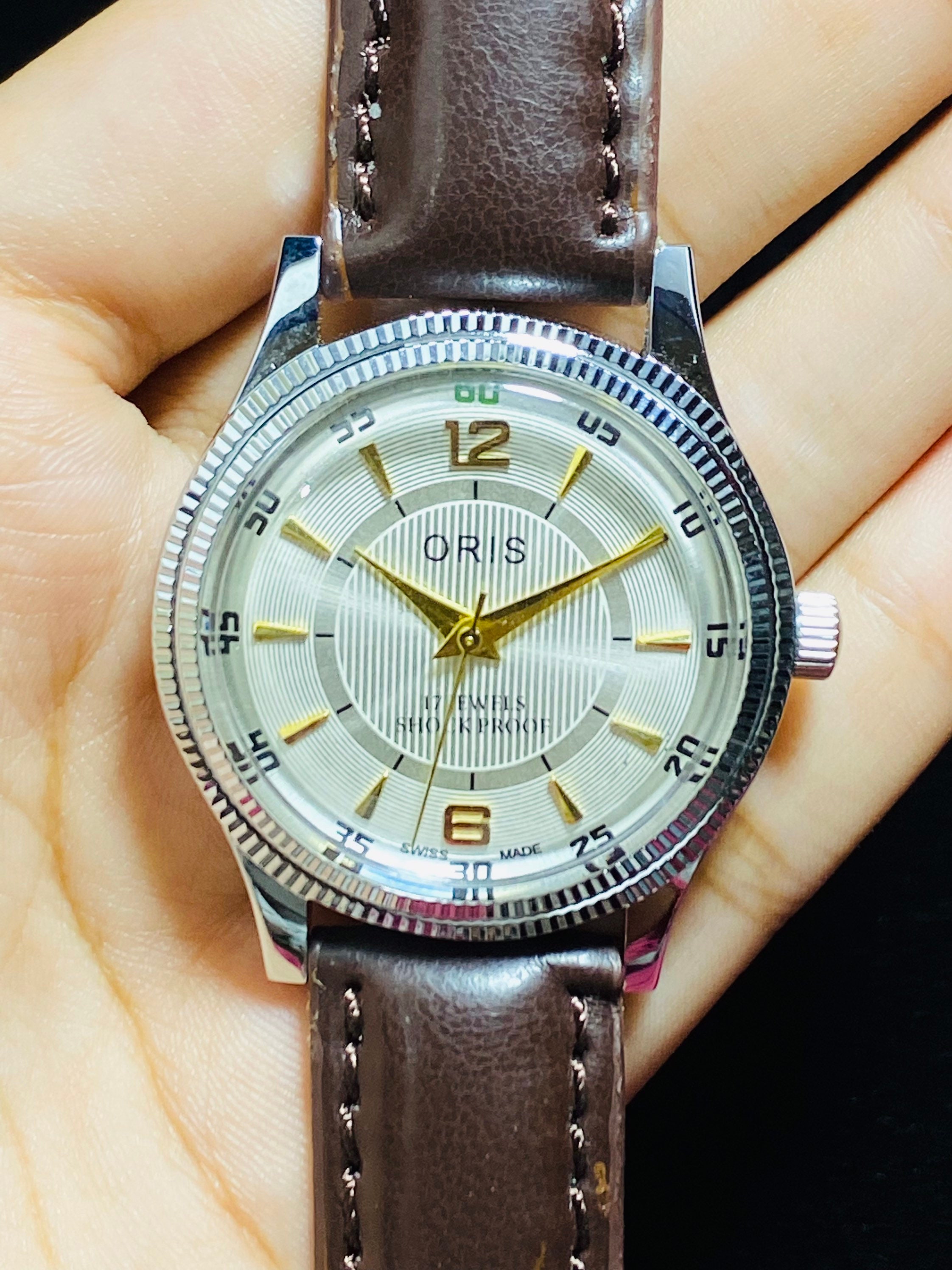 Vintage Oris White Dial Hand Winding 17jewels FHF Movement - Etsy