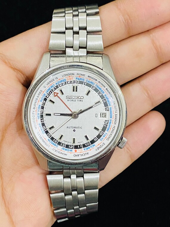 Vintage 1968s Seiko Automatic WORLD TIME Movement No … - Gem