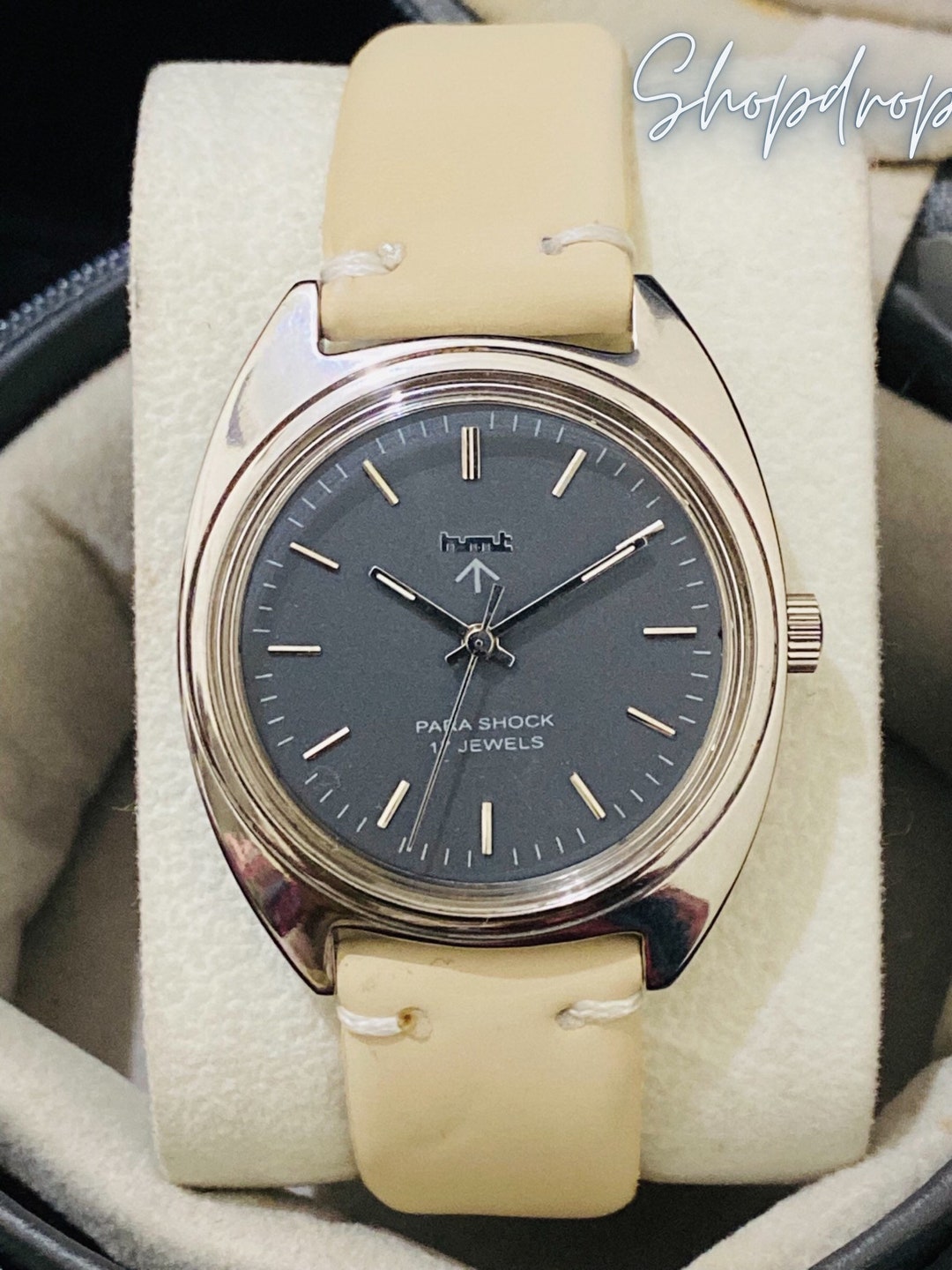 Beautiful HMT Grey Dial Mechanical Manual Winding 17jewels Mens Wrist ...