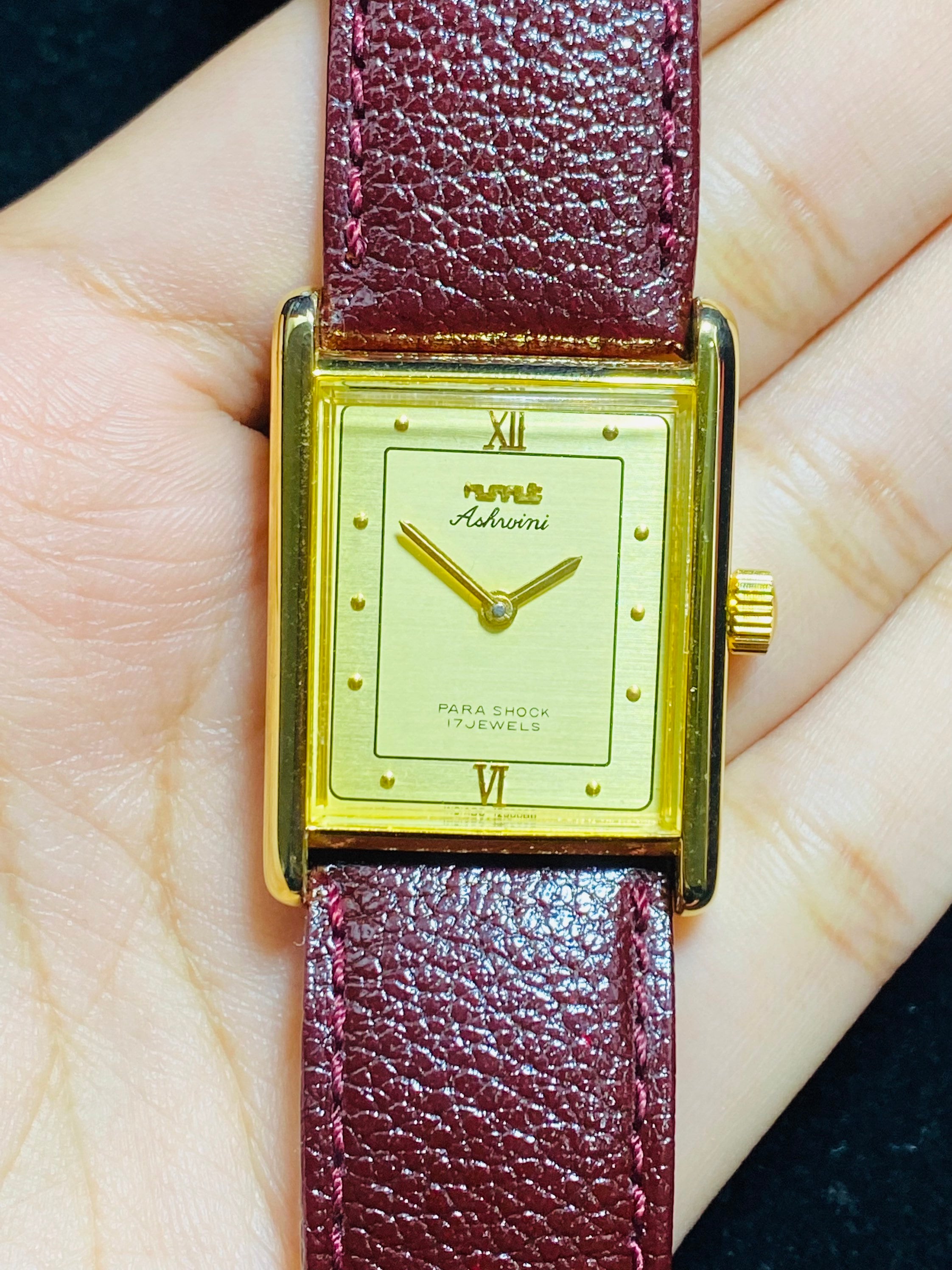HMT Ashwini Tank Golden Dial Gold Plated Hand Winding 17 - Etsy