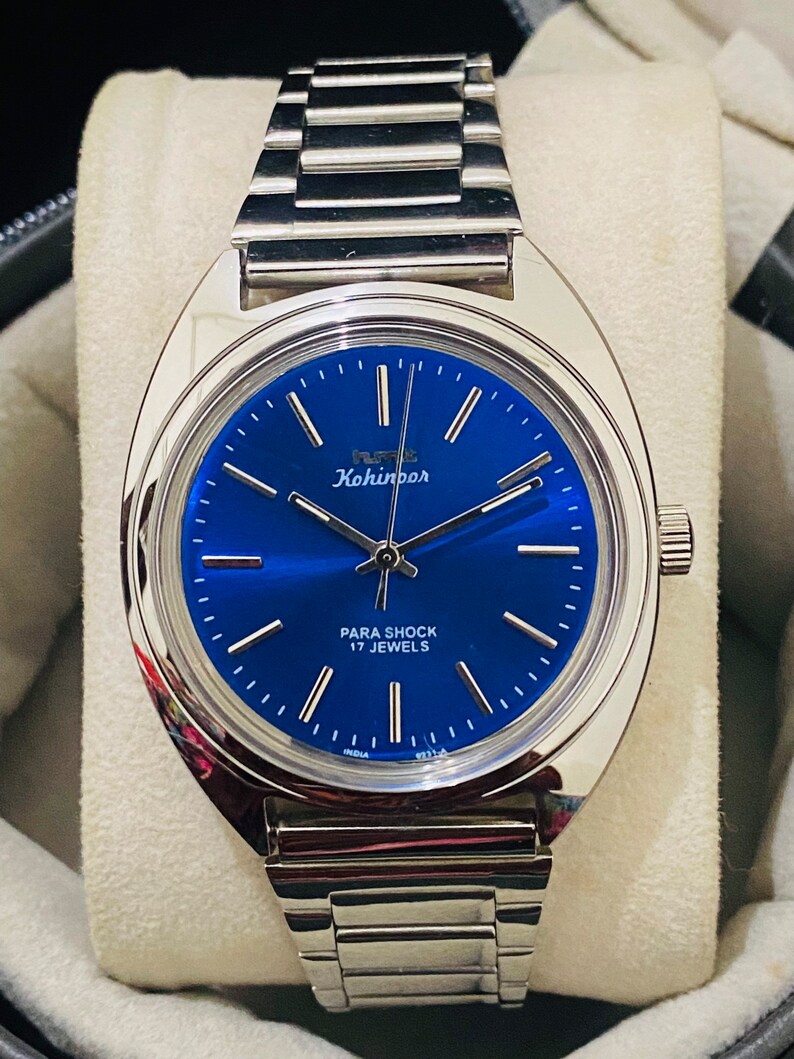 Beautiful HMT Kohinoor Blue Dial With Original Hmt Belt - Etsy