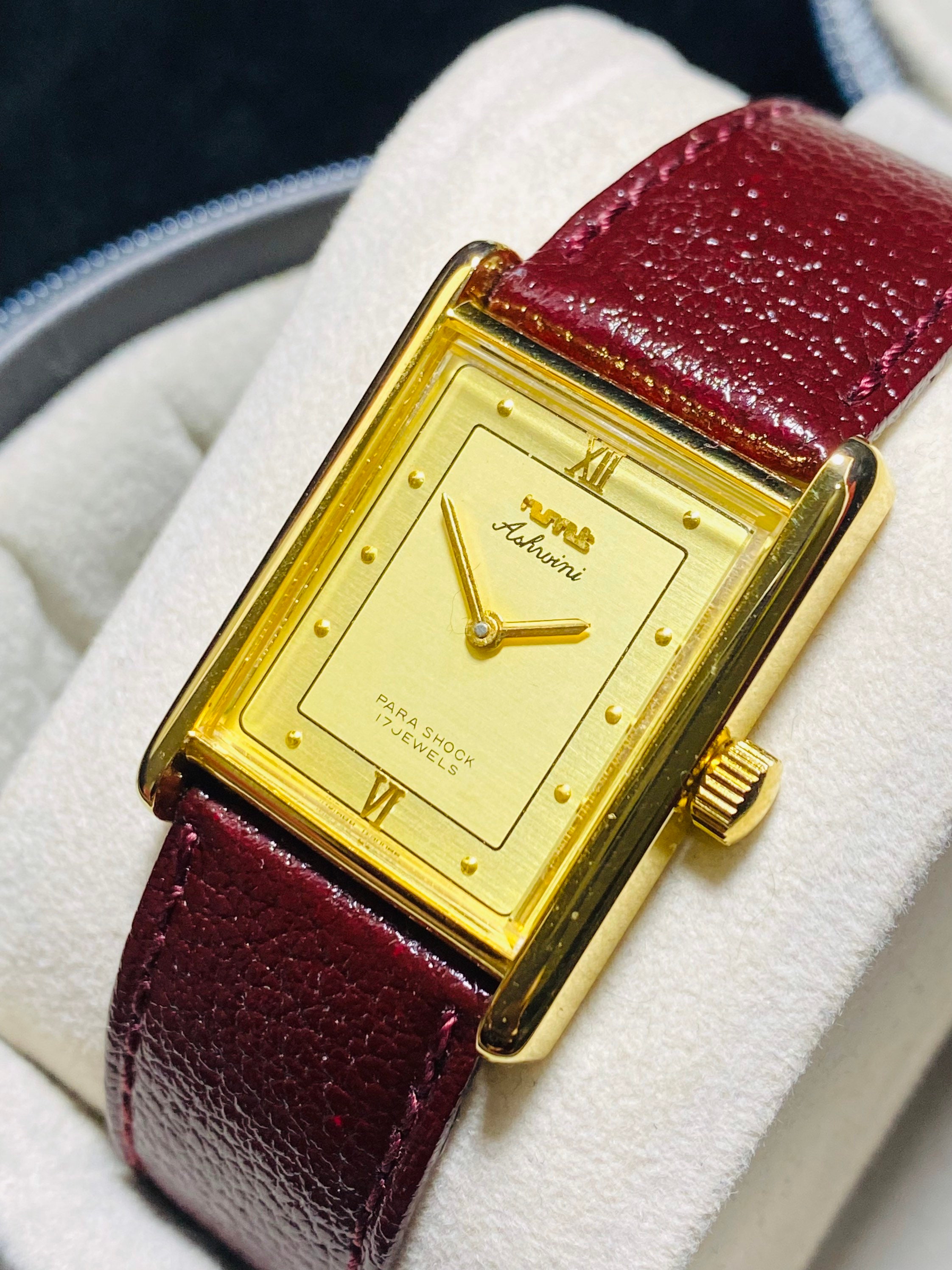 HMT Ashwini Tank Golden Dial Gold Plated Hand Winding 17 - Etsy