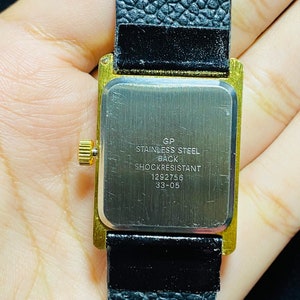 HMT Ashwini Tank Golden Dial Gold Plated Hand Winding 17 Jewels Mens ...