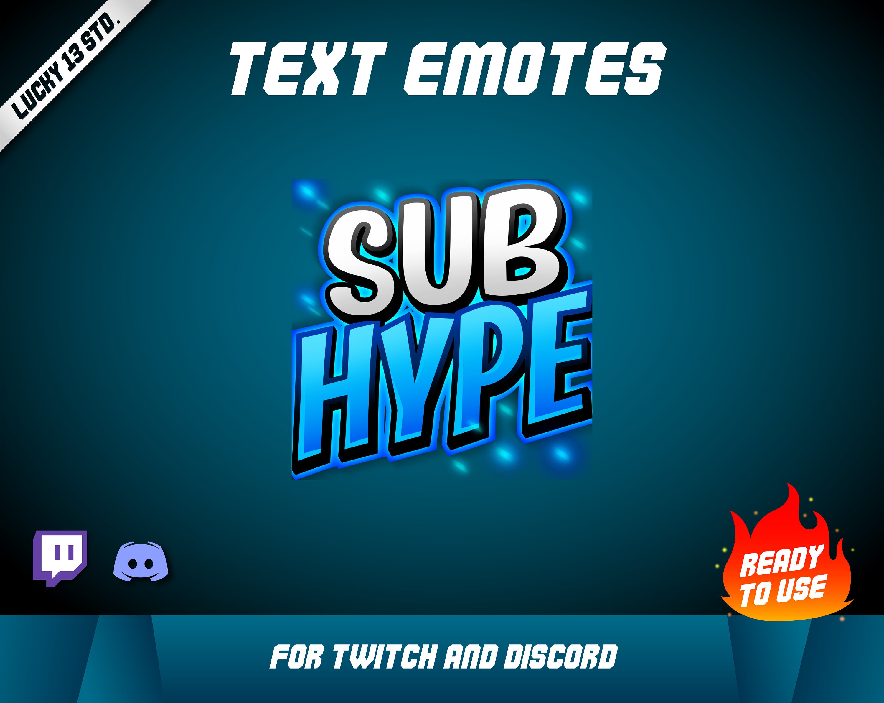 SUB HYPE Text Emote for Twitch and Discord Streamers for - Etsy UK