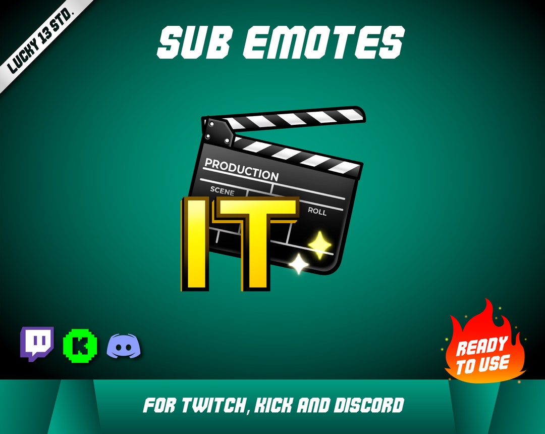 Clip It Twitch Kick and Discord Emotes for Streamers for - Etsy