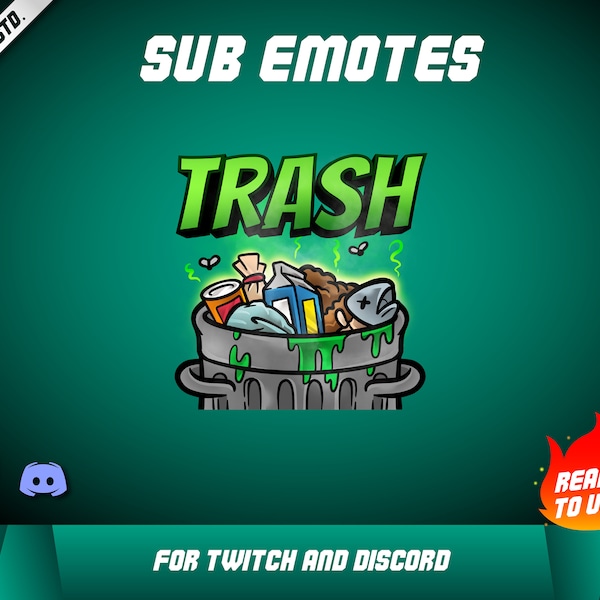 Twitch Emotes Trash Cans - Etsy