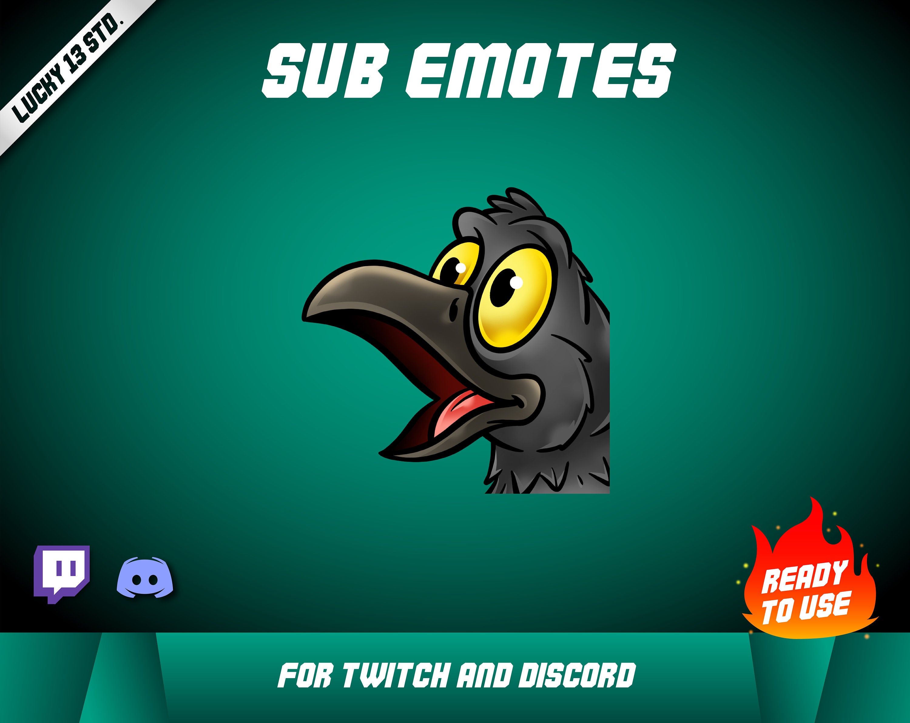 Raven Pog Twitch and Discord Emotes for Streamers for - Etsy Ireland