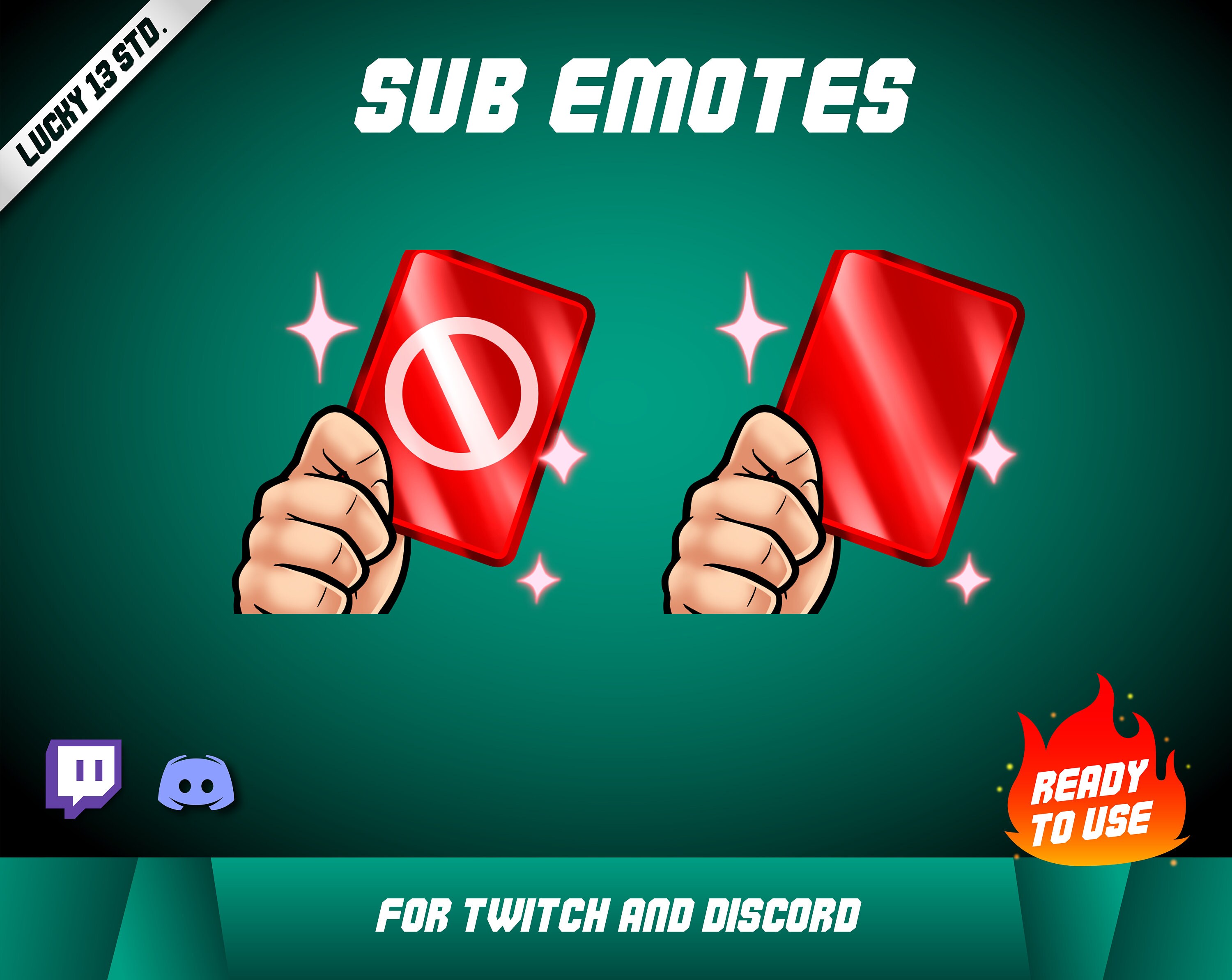 Ban-red Card Twitch and Discord Emotes for Streamers for - Etsy