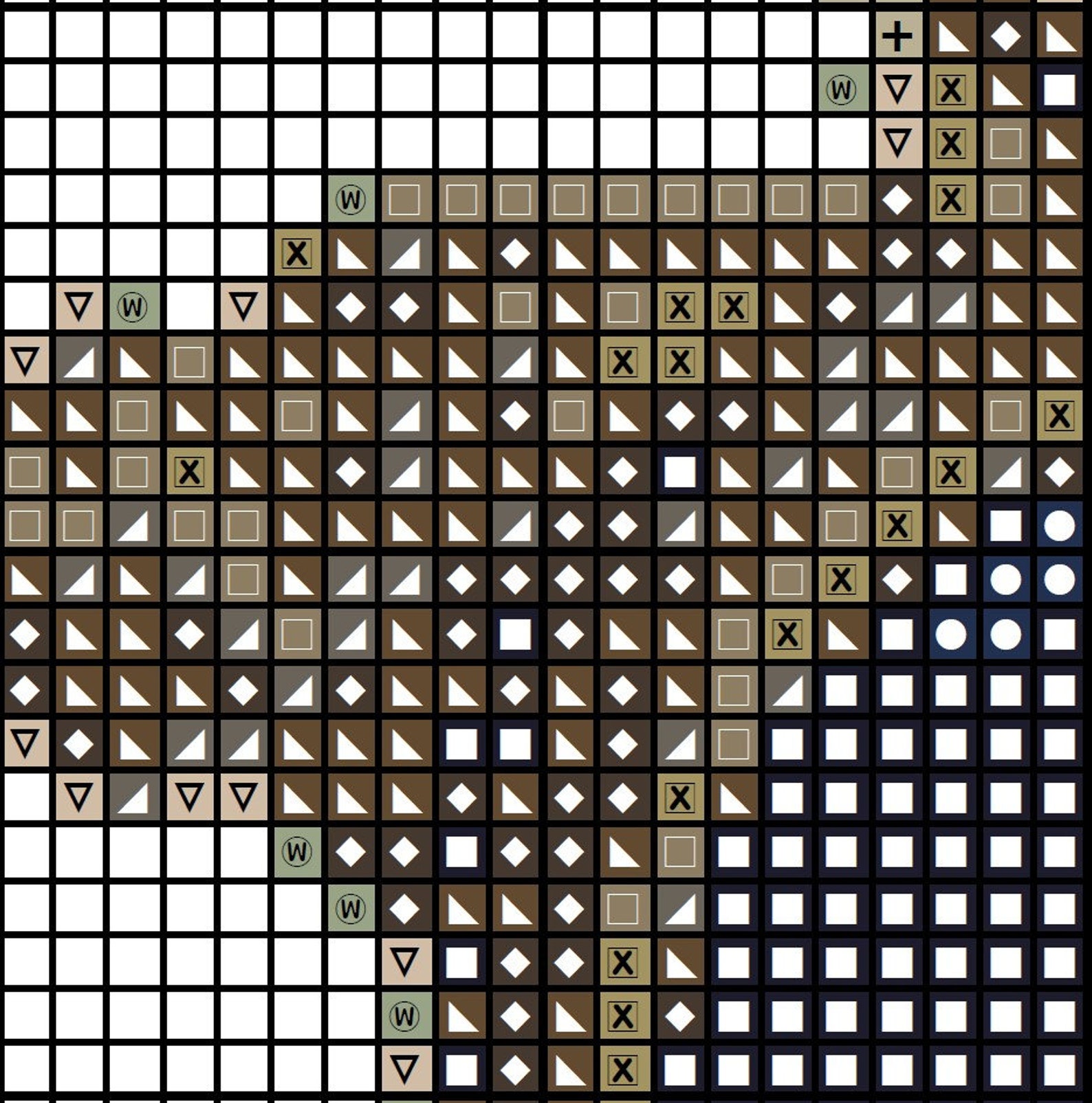 Dust Cross Stitch Pattern | Burning Man Gifts | Industrial Revolution ...