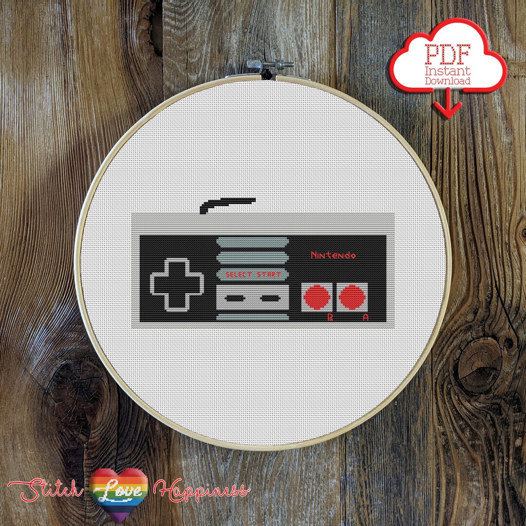 OG Gamer Cross Stitch Pattern | Video Game Gifts | Twitch | Mario Party ...